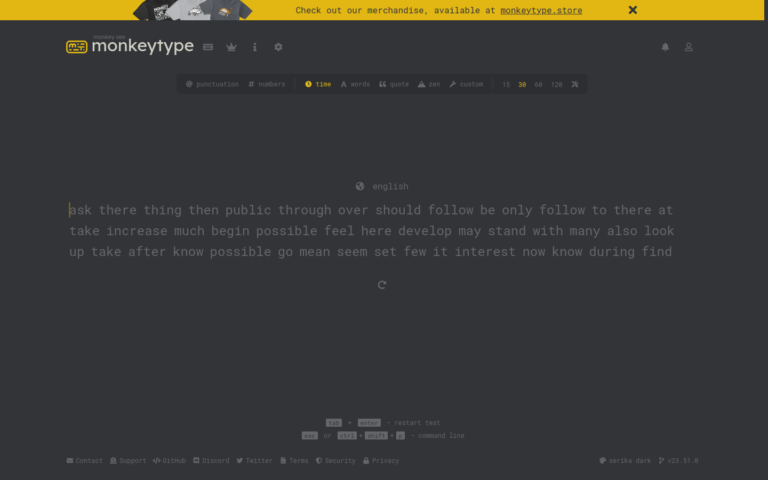 Monkeytype – Flush Twice